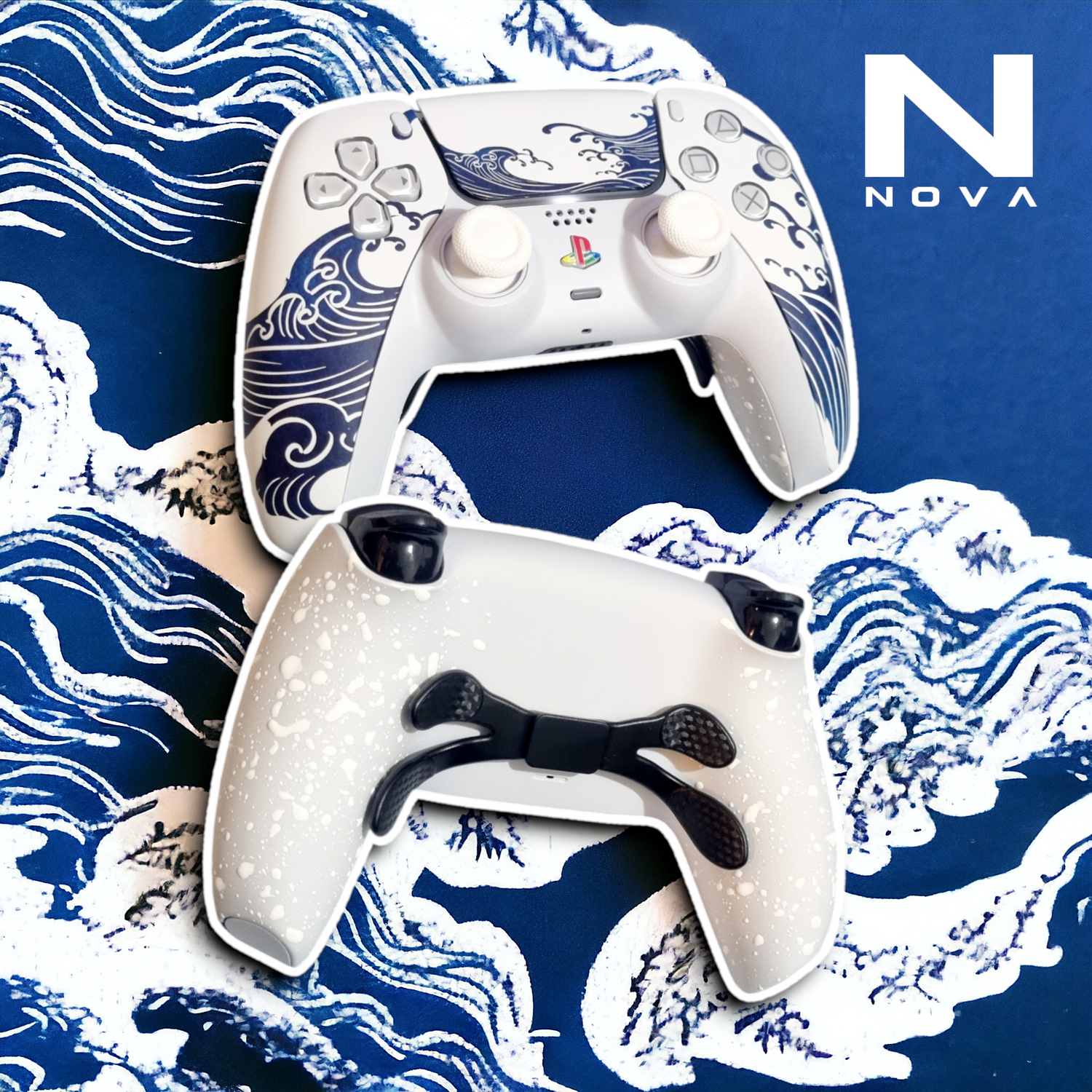 White Wave PS5 Flex Pro – Nova Controllers Mods & Repairs